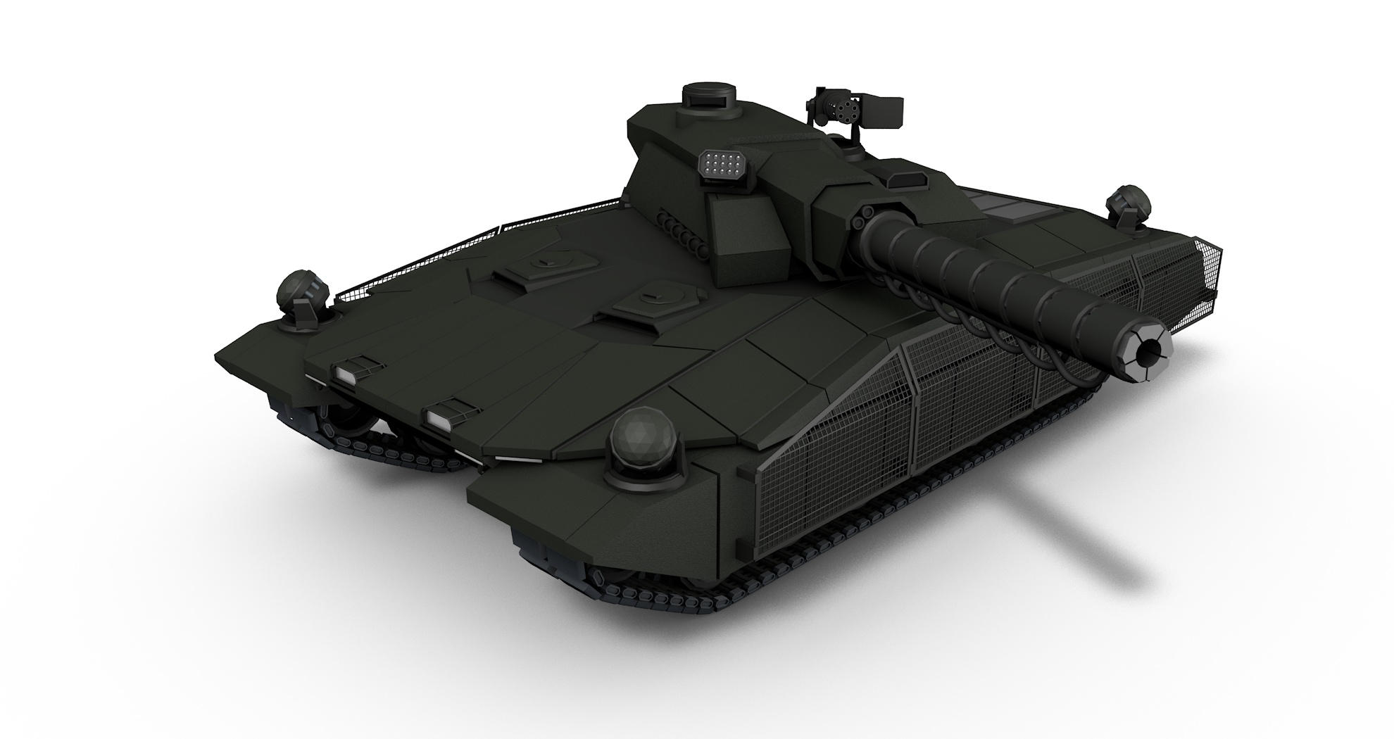 Sci-Fi tank concept Railgun MBT by Weltenzahl on DeviantArt