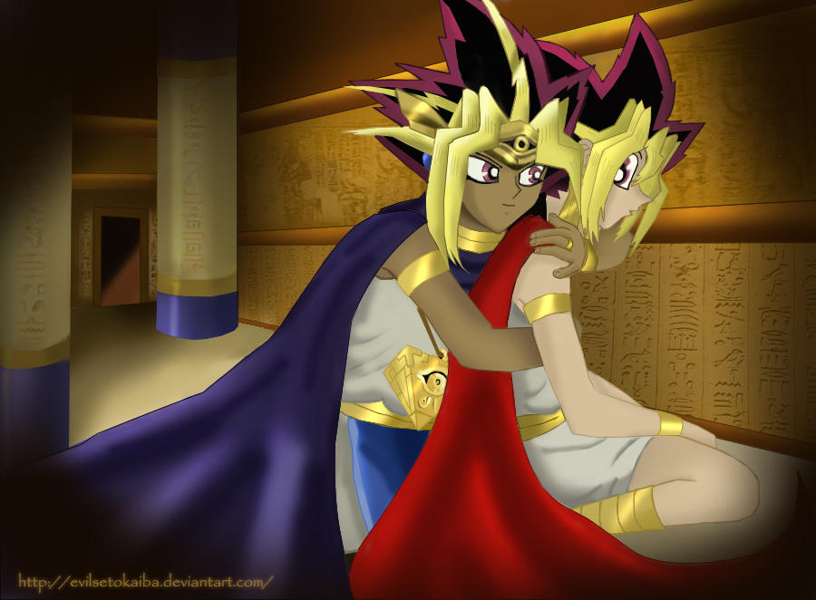 Pharaoh Atemu and Yugi by evilSetoKaiba on DeviantArt