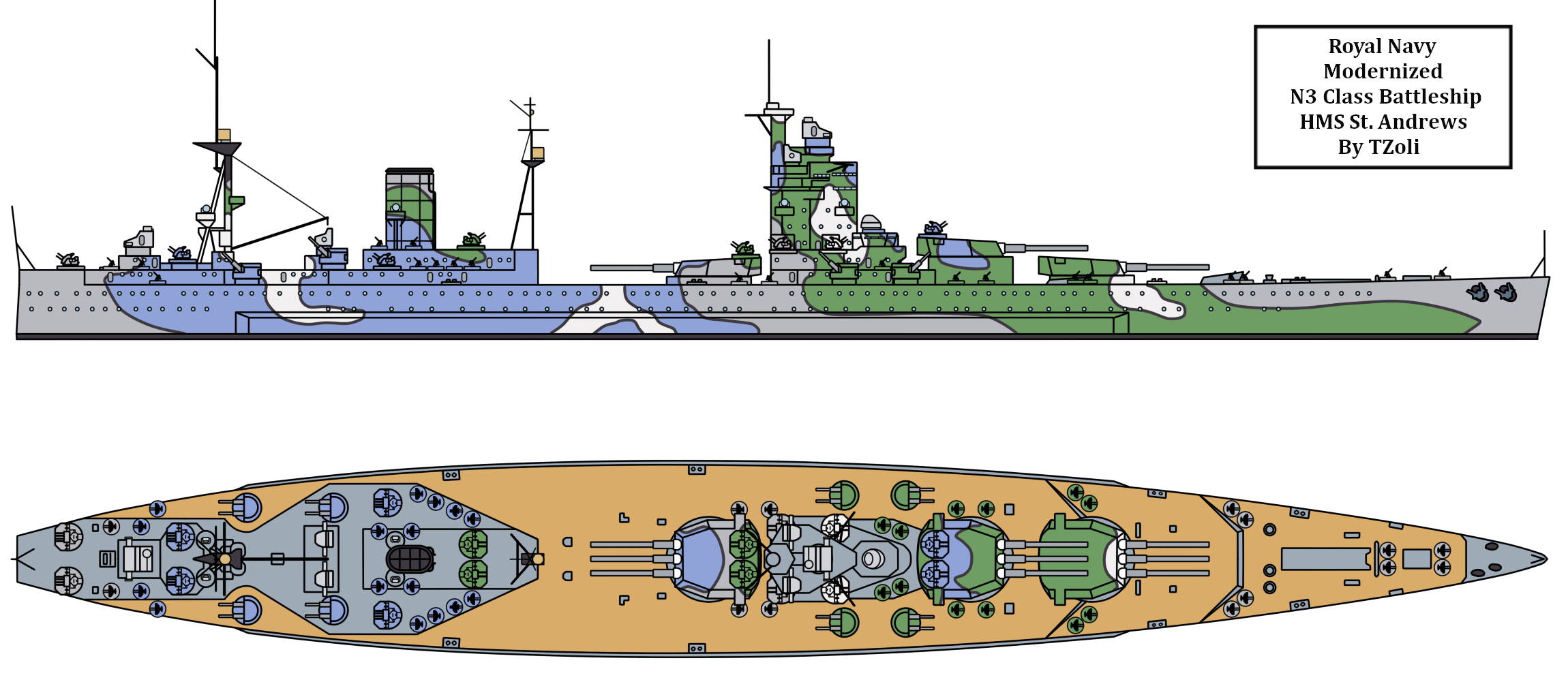 HMS St. Andrews Coloured by Tzoli on DeviantArt