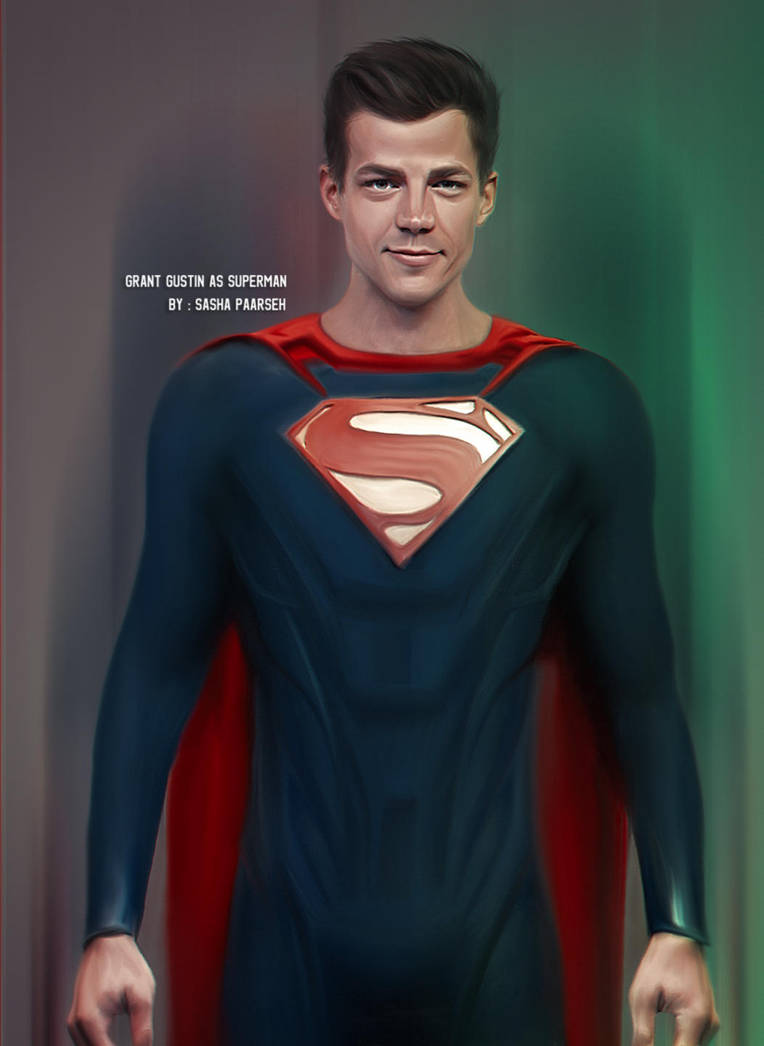 Grant Gustin As Superman by sashapaarseh on DeviantArt