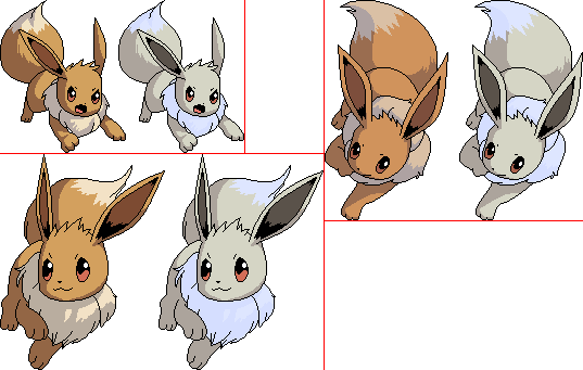 Eevee Bases by UntamedWolf on DeviantArt