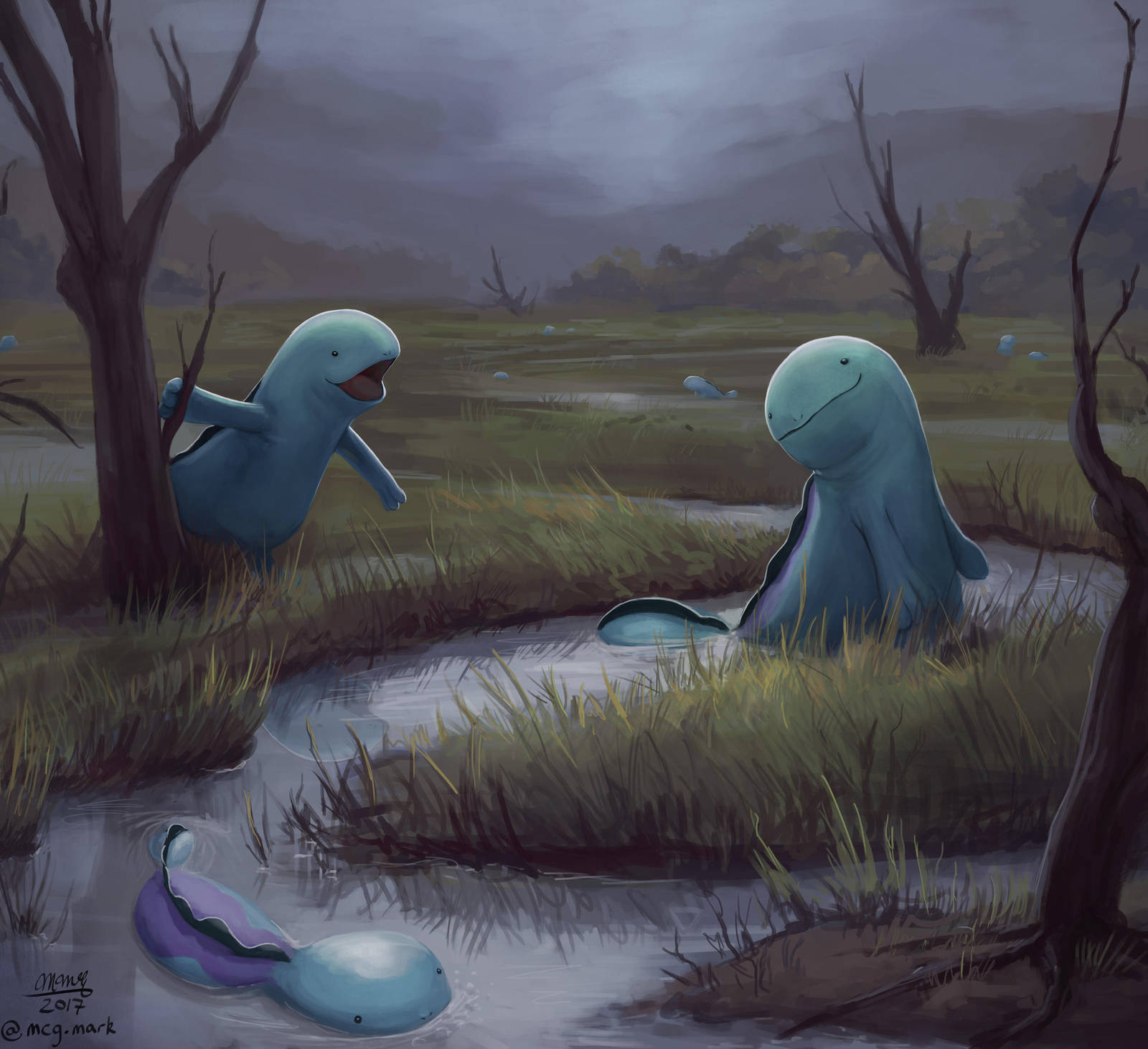 Quagsire marsh by mcgmark on DeviantArt