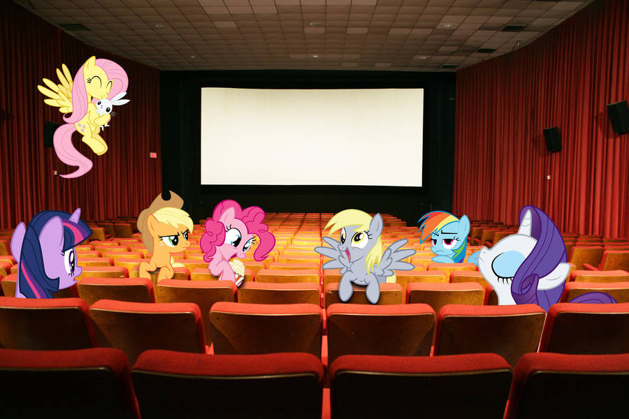 Ponies at the cinema by elenita93 on DeviantArt