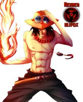 Portgas D Ace Render 2 by RoronoaRoel on DeviantArt