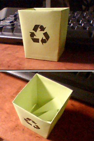 Papercraft-Recycling Bin by Tsunaide on DeviantArt
