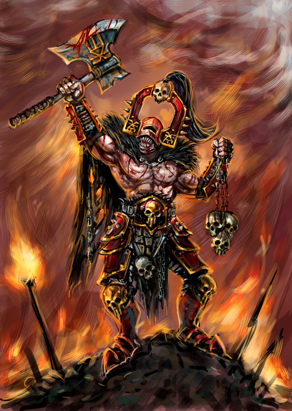 Khorne Champion by ReddNekk : r/ImaginaryWarhammer