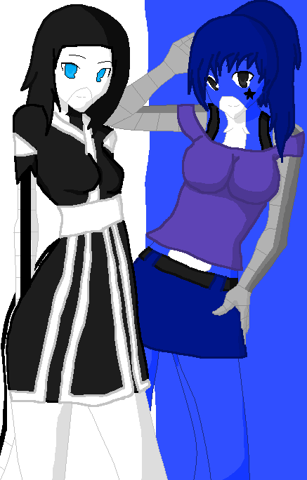 two girls base by afri-chan on DeviantArt
