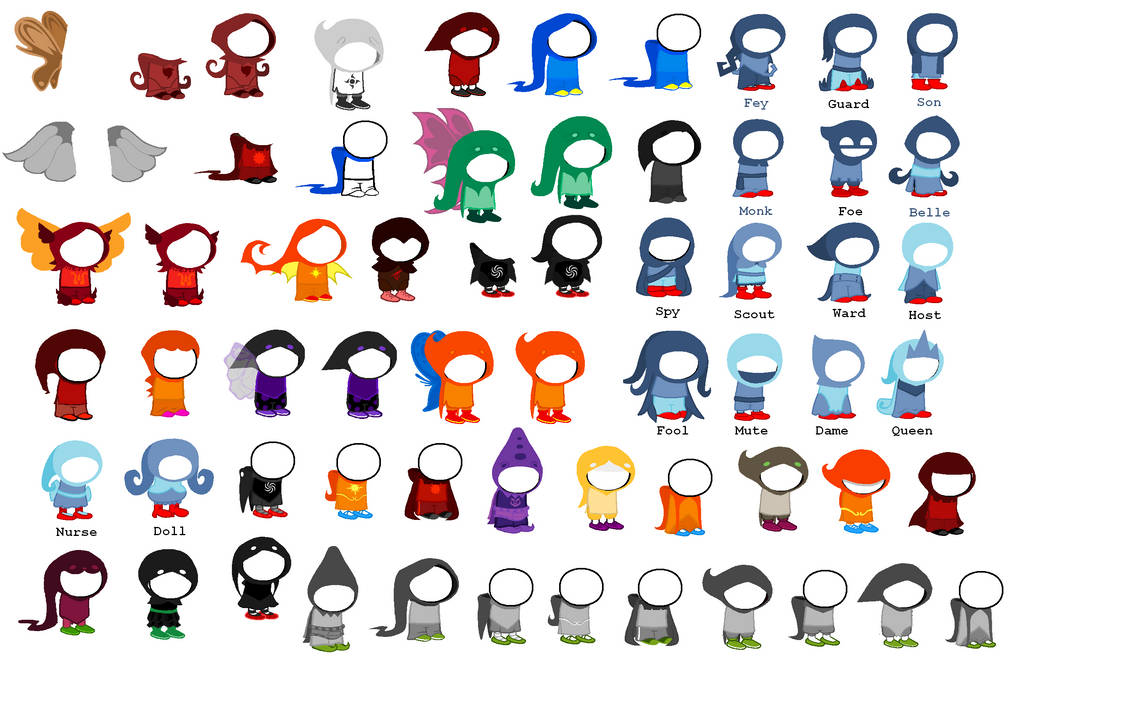Homestuck God Tier Sprite Sheet By Blahjerry On DeviantArt
