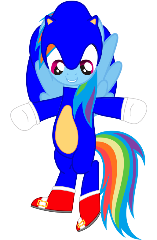 Rainbow Dash as Sonic by 4-Chap on DeviantArt