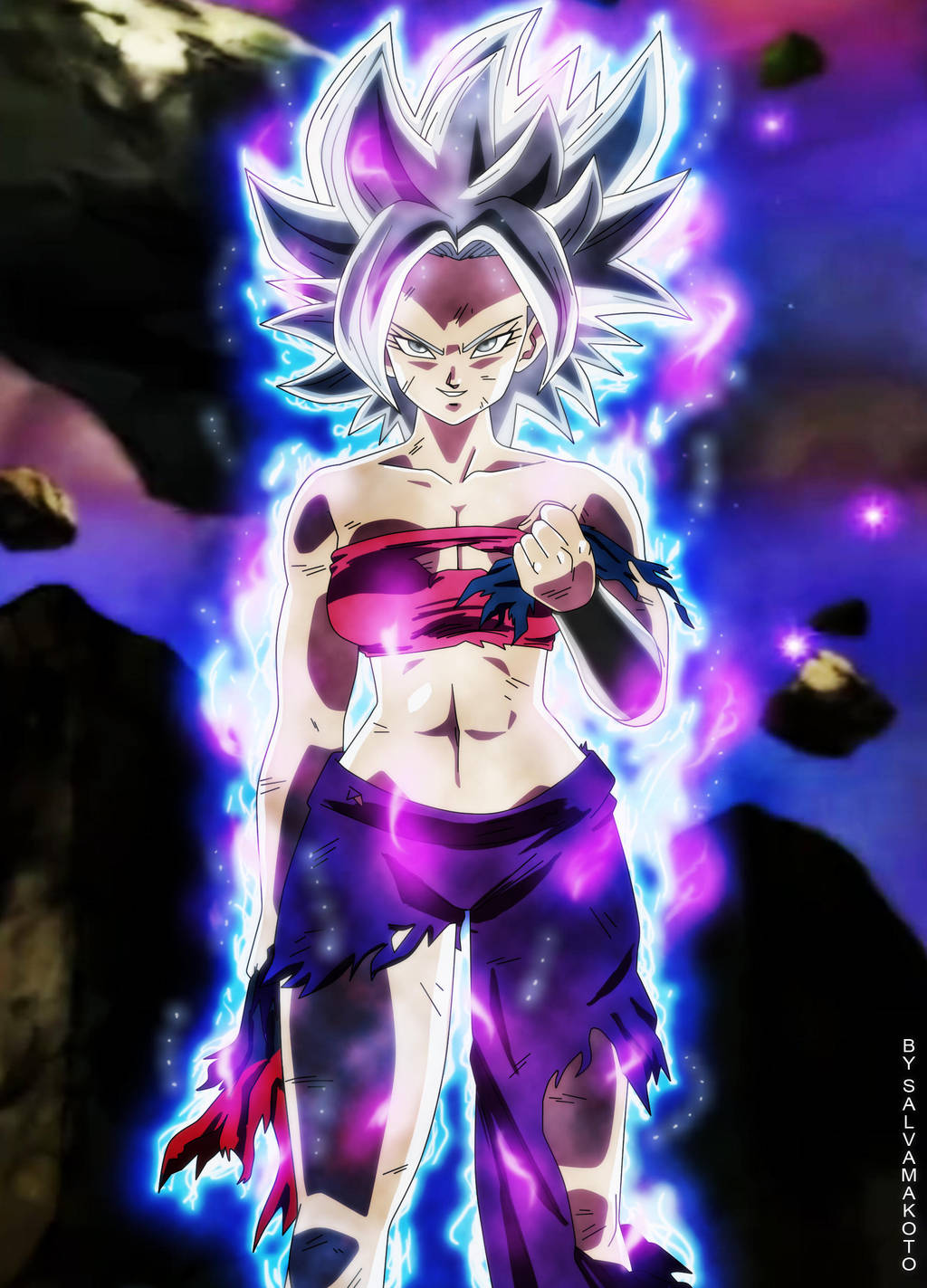 Commission 70 Mastered Ultra Instinct Caulifla By Salvamakoto On