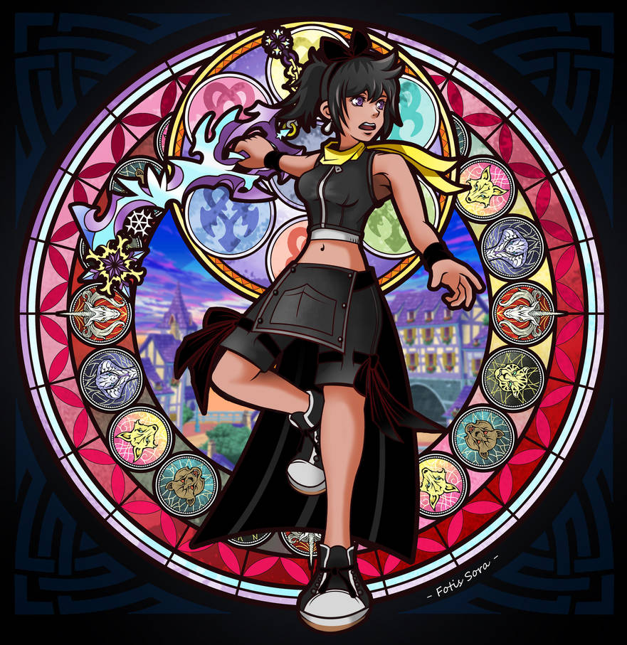 Kingdom Hearts union X - Stained Glass by fotis-sora on DeviantArt