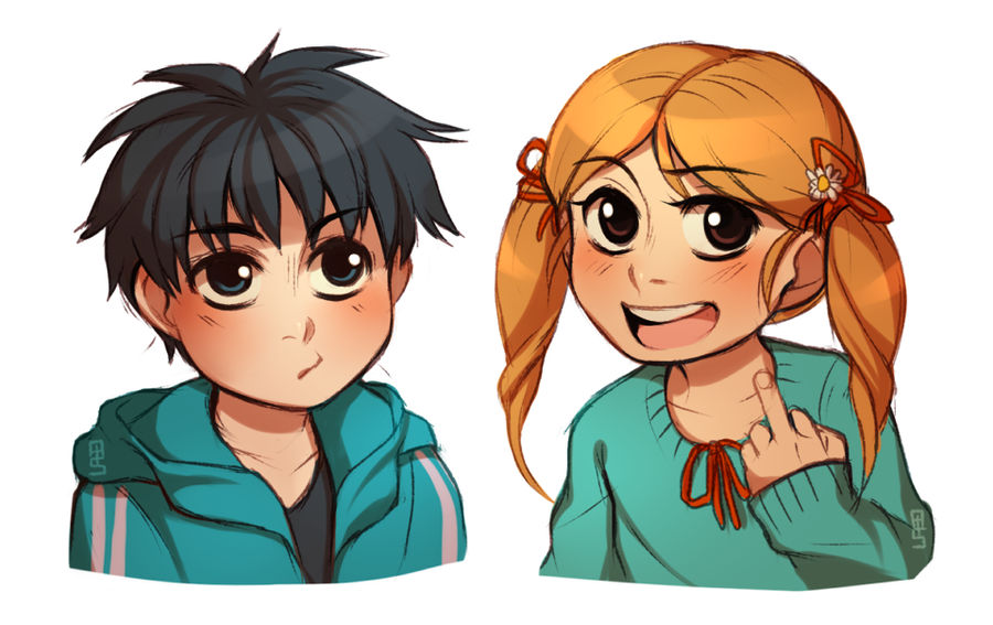 [South Park] Ike Broflovski and Ruby Tucker by Aishishi on DeviantArt