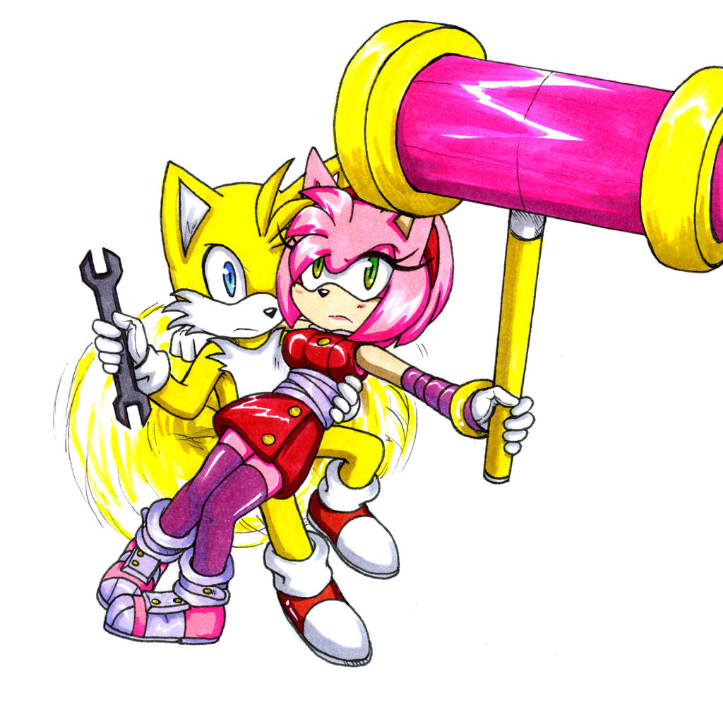 Tails X Amy Sonic Boom By Amortem Kun On Deviantart