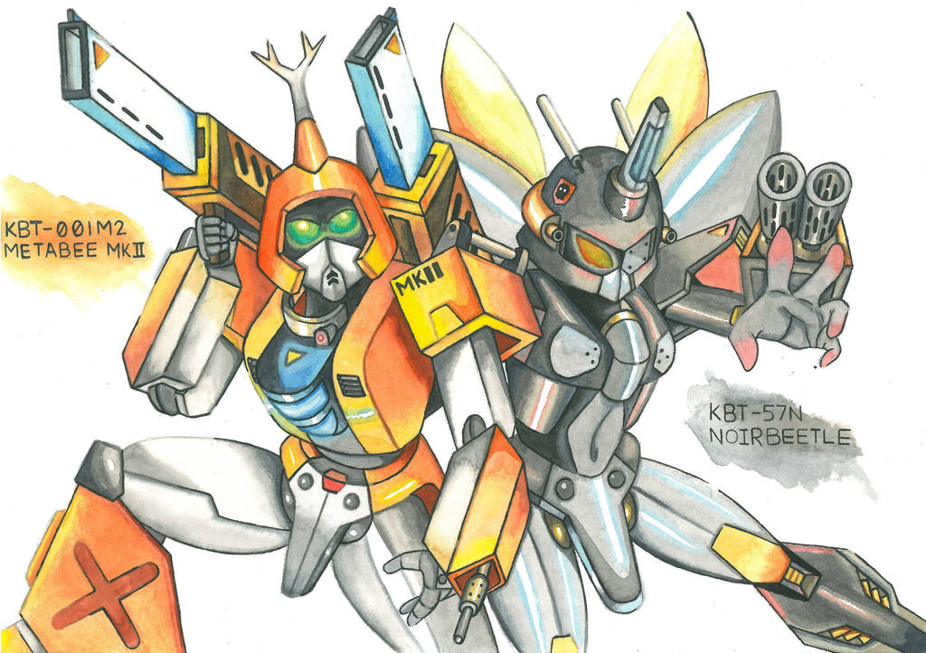 Medabot Variant: Metabee MK.II and Noirbeetle by MidnightDJ-SK on ...