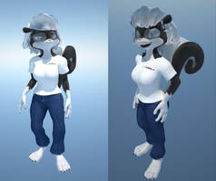 Sabrina Skunk 3D model by RyanFox1981 on DeviantArt