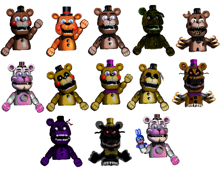 Freddy and Fredbear Puppets by FNaFEditorist50 on DeviantArt