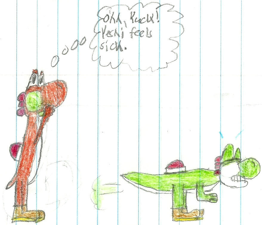 Tootshi, the Farting Yoshi by BiggestYoshifan on DeviantArt