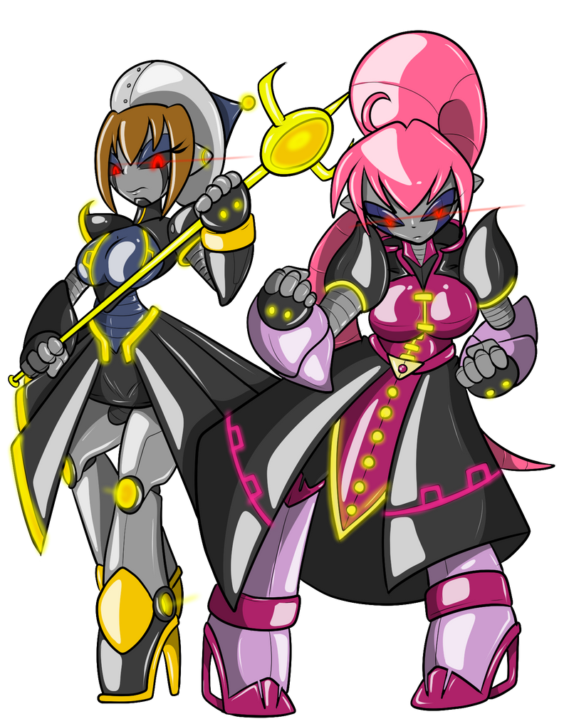 Robotified Hayate and Signum by ChaosCroc by NeoOmnimon on DeviantArt