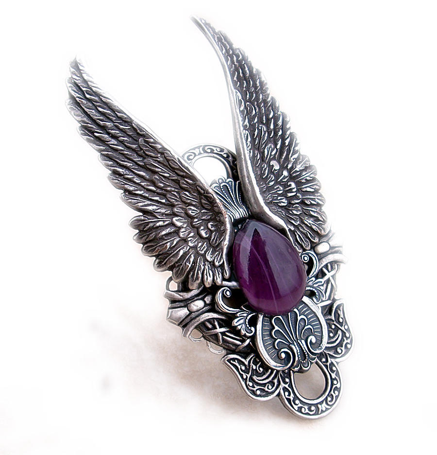 Dark Angel Ring Purple by Aranwen on DeviantArt