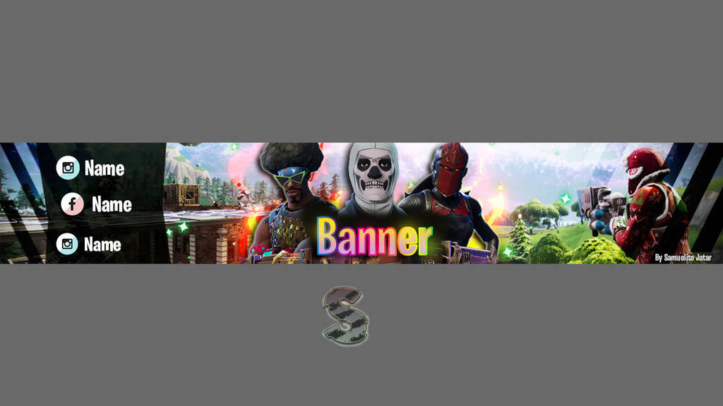 Banner Template Fortnite Battle Royale by samuelitojatar on DeviantArt