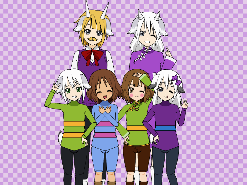 [Kisekae/Siblingtale] Dreemurr Family by KittyKatArtLuv on DeviantArt