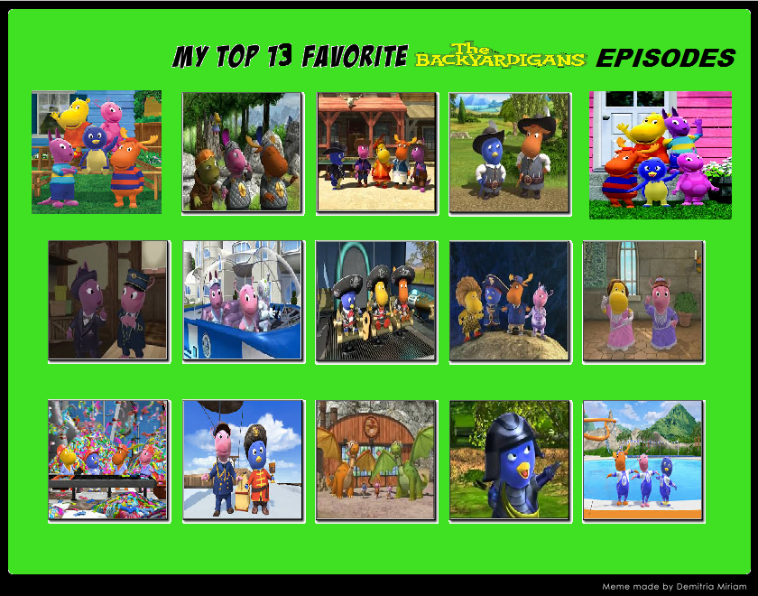 Mi Top 13 Episodios Favoritos De Backyardigans by nachidarcy on DeviantArt