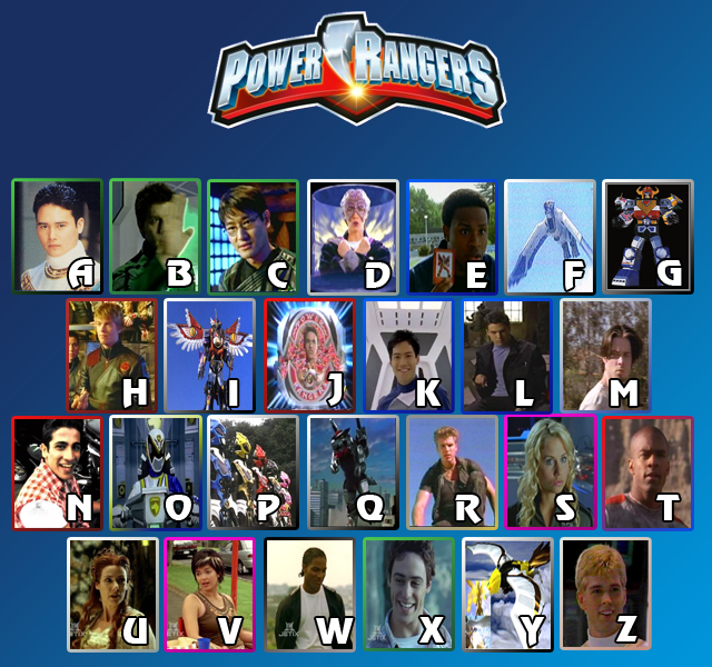 The Power Rangers Alphabet by HaiTien78 on DeviantArt