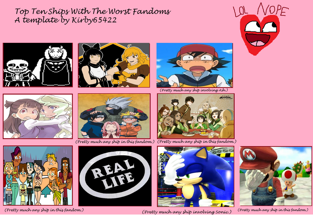 My Take On Ships With The Worst Fandoms By Kirby65422 On DeviantArt My Take On Ships With The Worst Fandoms By Kirby65422 On DeviantArt