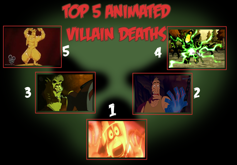Top 5 Animated Villain Deaths Spoiler warning by toongrowner on DeviantArt