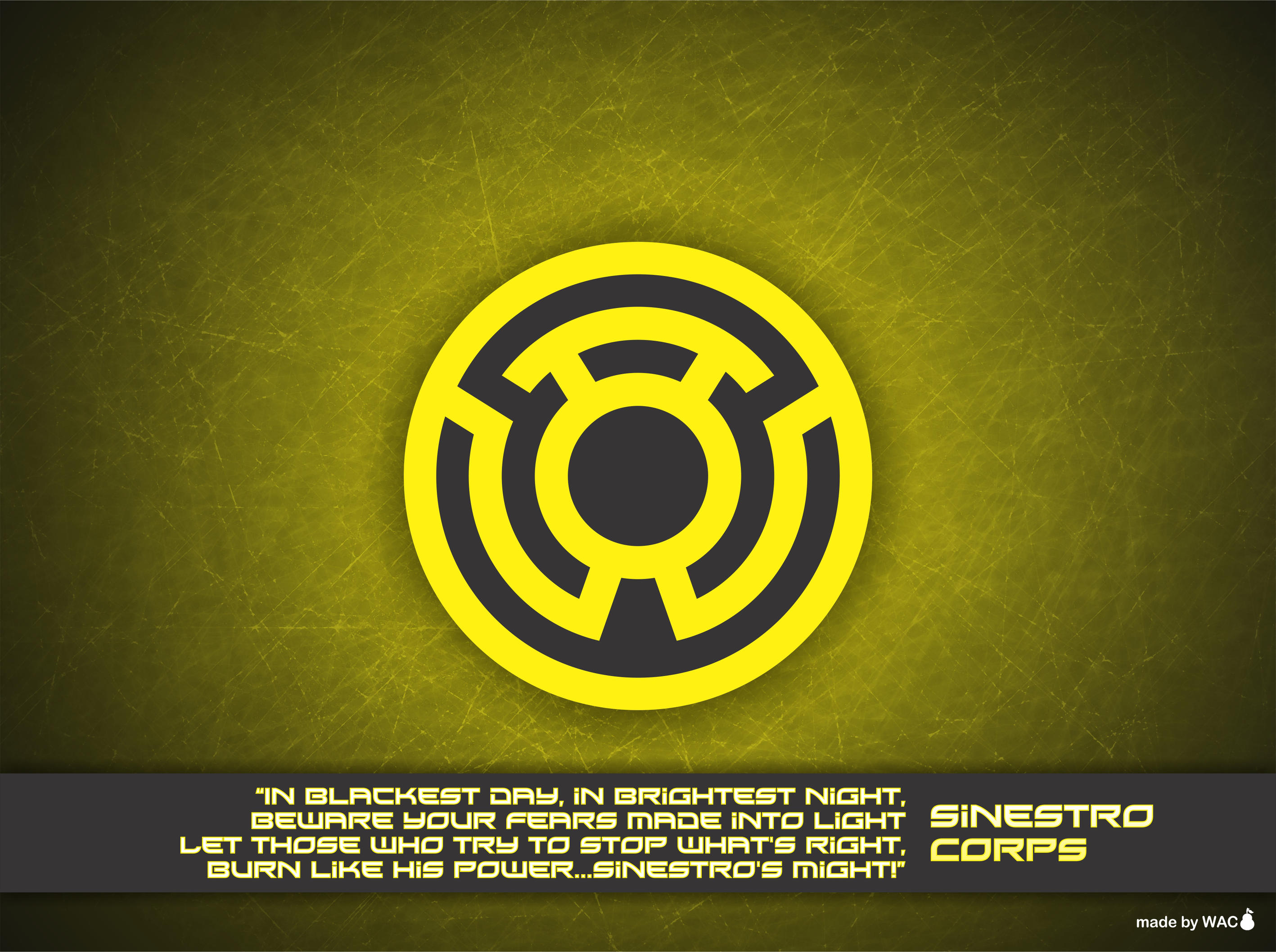 Sinestro Corps Wallpaper by Willianac on DeviantArt