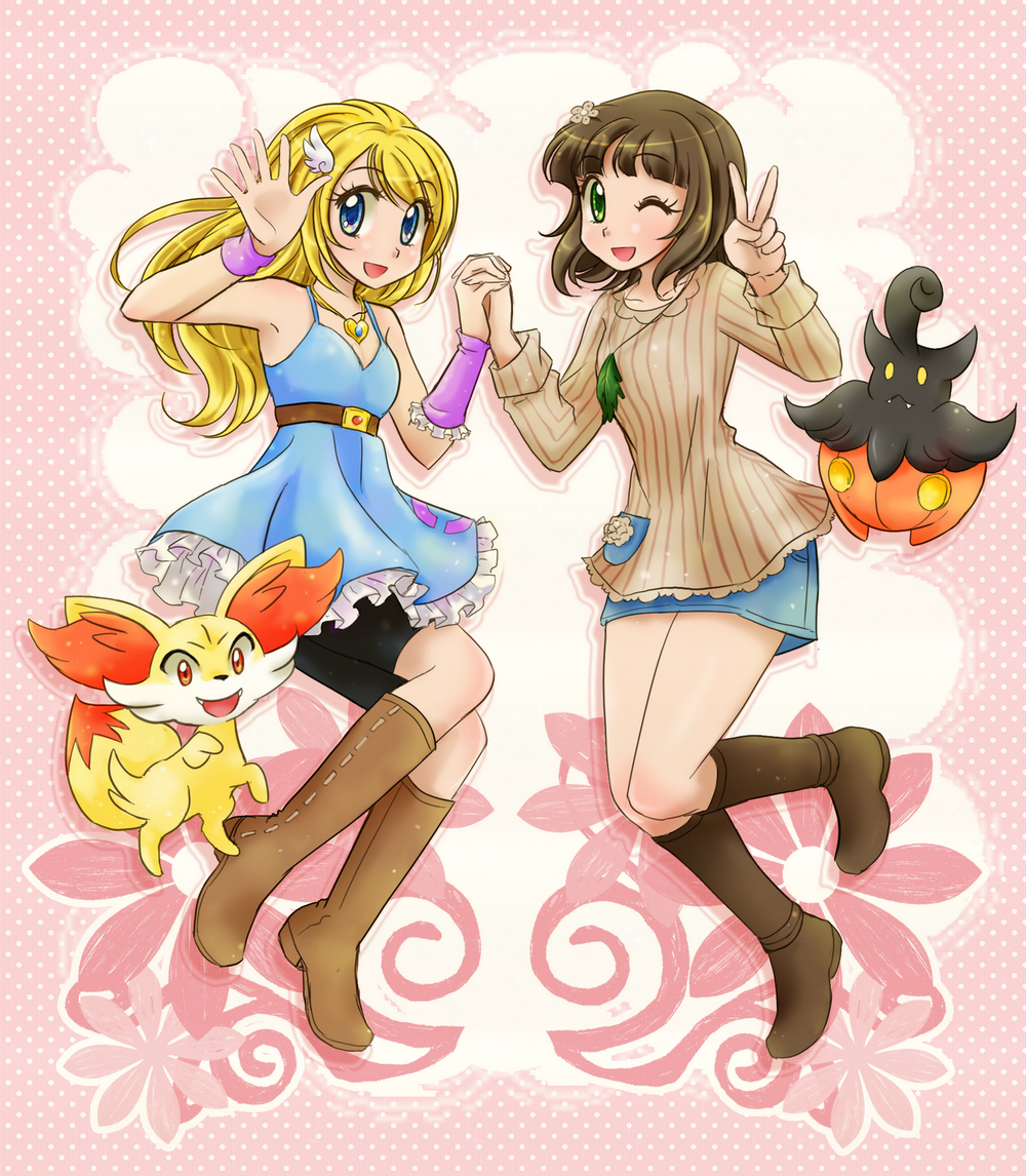 Trainer With Pokemon- Commission by TSaianda on DeviantArt