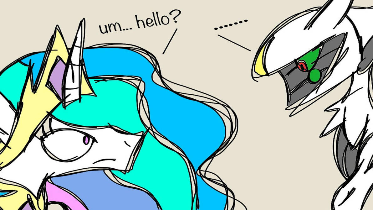 MLP + Pokemon: Celestia meets Arceus by SinisterlyCute on DeviantArt