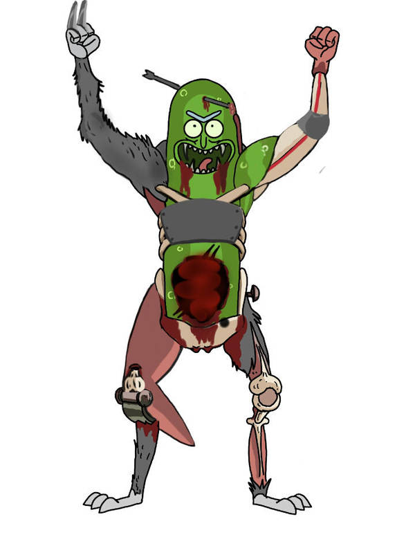ZOMBIE PICKLE RICK by MICHAELDEBADGUY7 on DeviantArt