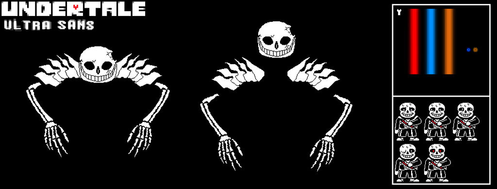 Undertale - Ultra Sans Sprite-Sheet (Updated) by Lord-Katyna on DeviantArt