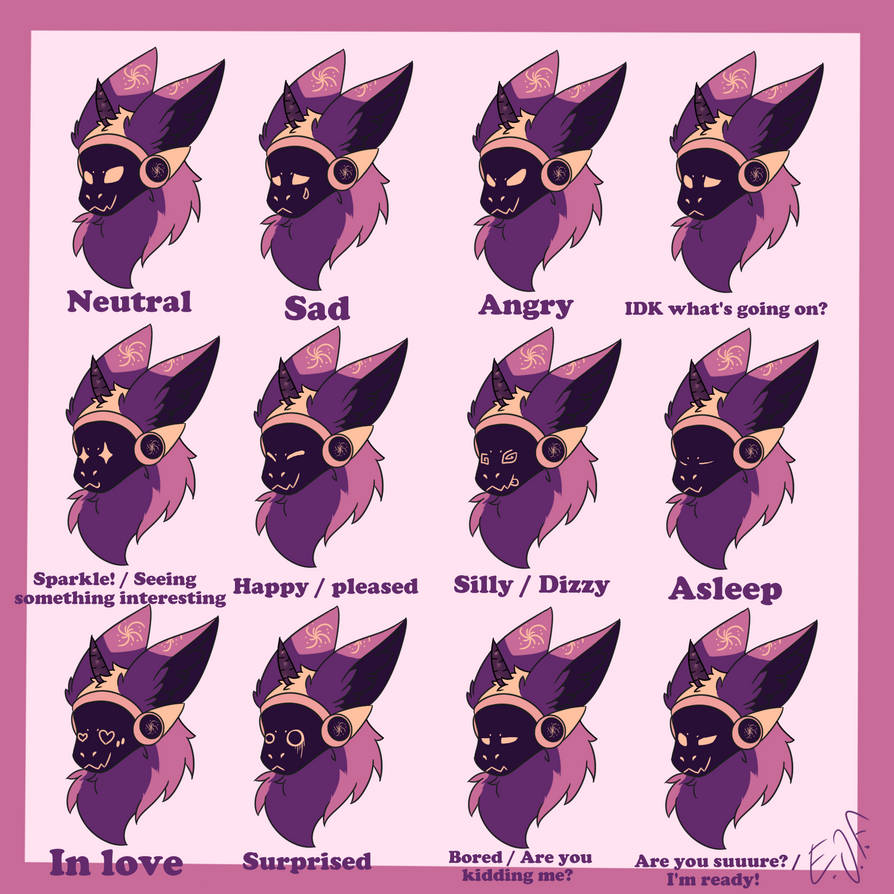 Protogen design 4 expressions by Wyta-Wolf on DeviantArt