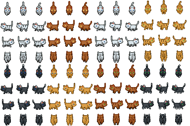 Cat Sprites by Biofunk95 on DeviantArt