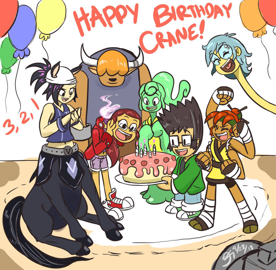 3, 2,1.....HAPPY BIRTHDAY CRANE 2018!!! by MinionKing on DeviantArt
