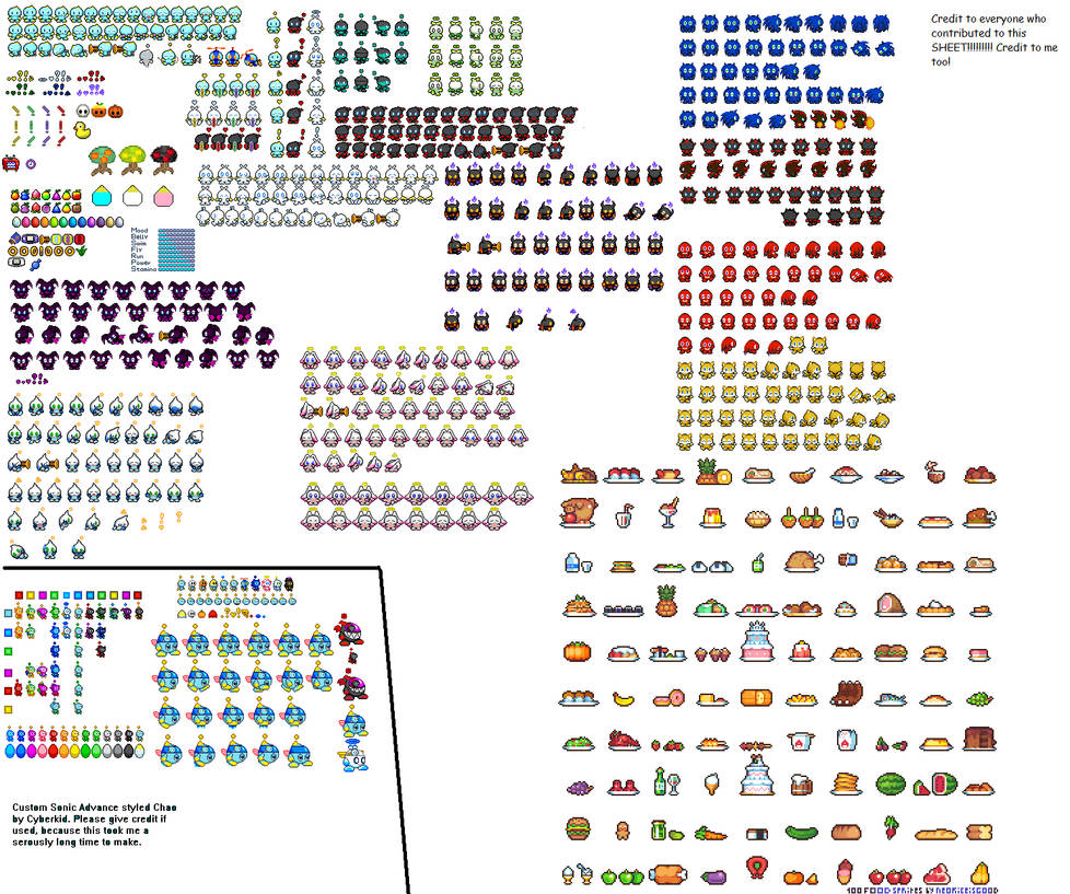 ChaoGarden Sprites by SSBfangamer on DeviantArt