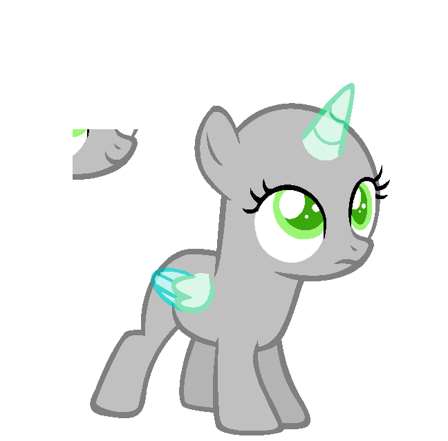 Uncertain Filly --BASE-- by iVuiAdopts on DeviantArt