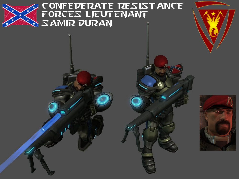StarCraft 1 - Lieutenant Samir Duran by HammerTheTank on DeviantArt