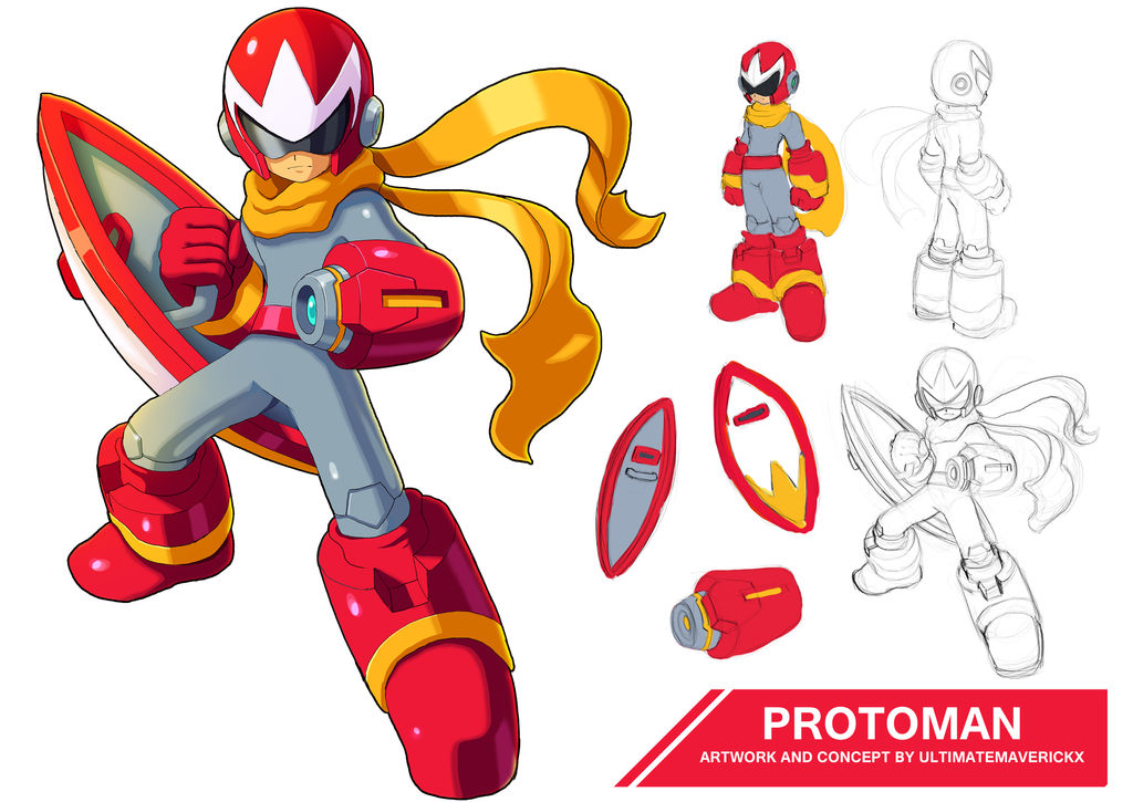 Protoman by ultimatemaverickx on DeviantArt