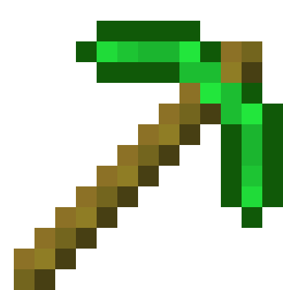Gamerrobloxian's emerald pickaxe by Gamerrobloxian1195 on DeviantArt
