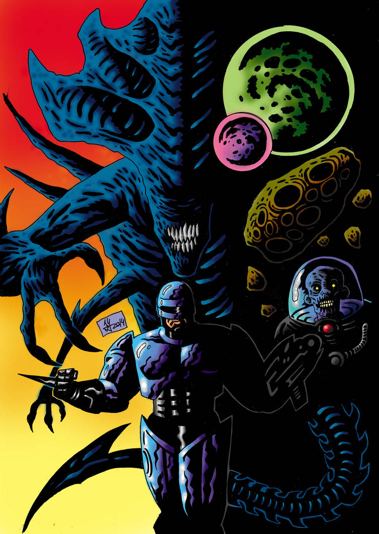 Robocop Vs Aliens 2 Color By Krollo On Deviantart