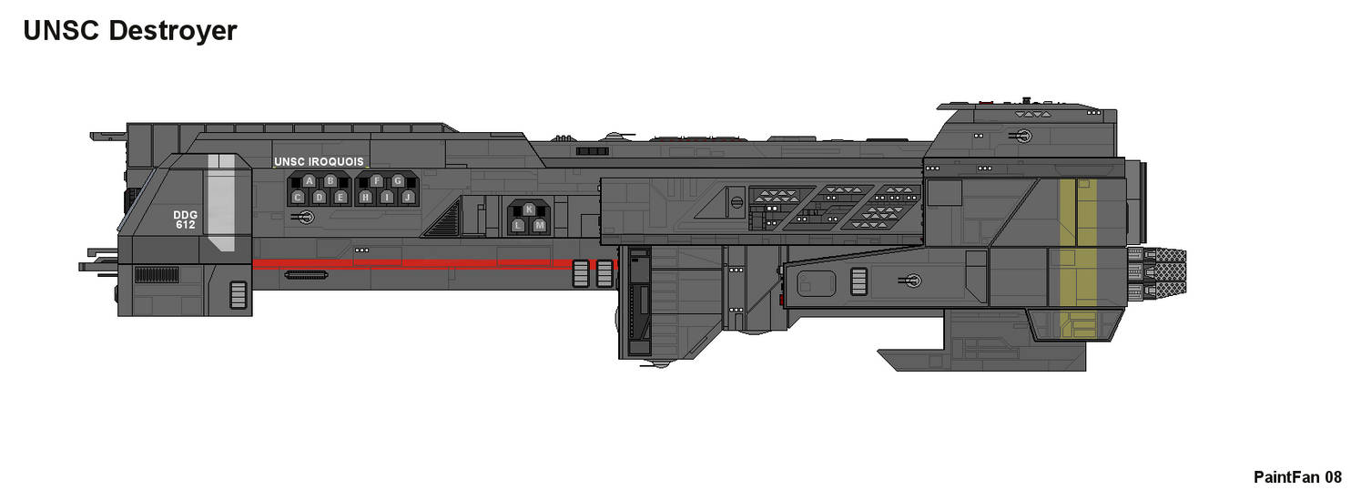 UNSC Destroyer Iroquois by PaintFan08 on DeviantArt