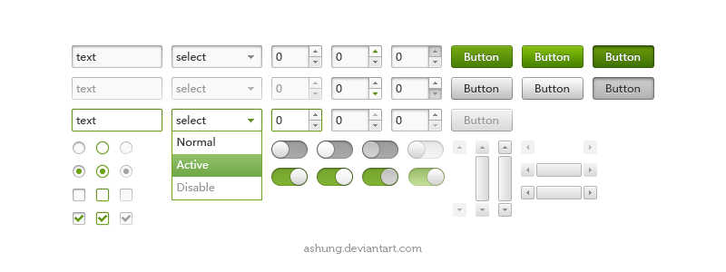 Windows Form Controls Design 2 by Ashung on DeviantArt Windows Form Controls Design 2 by Ashung on DeviantArt
