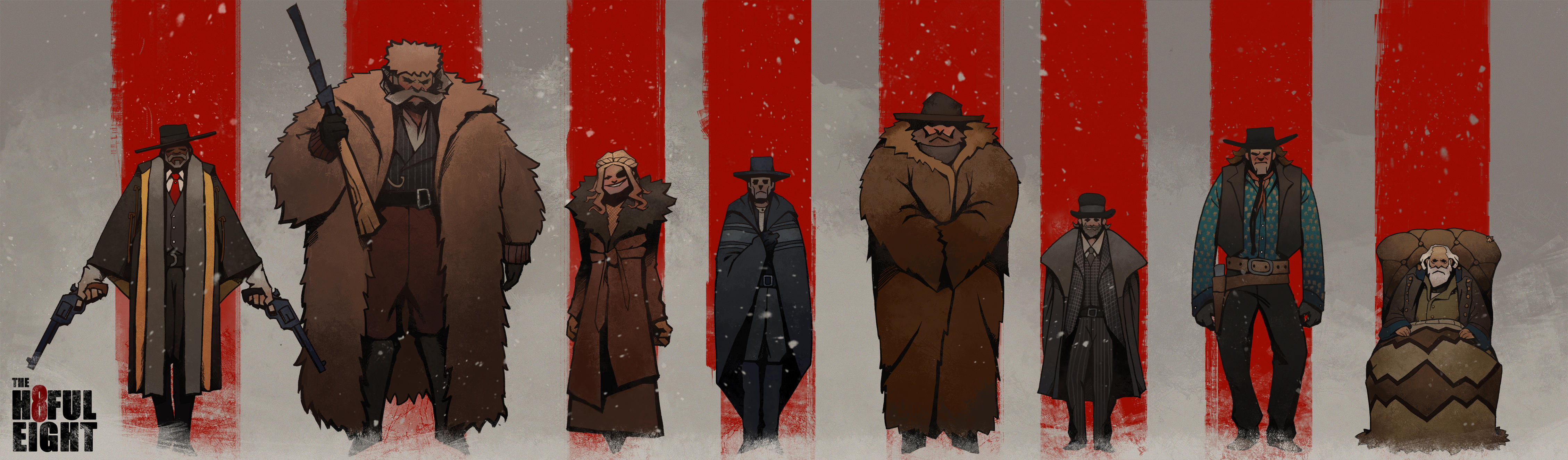 The Hateful Eight by noodleli on DeviantArt
