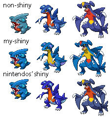 Garchomp Shiny Variants by ArceusTheCreator on DeviantArt