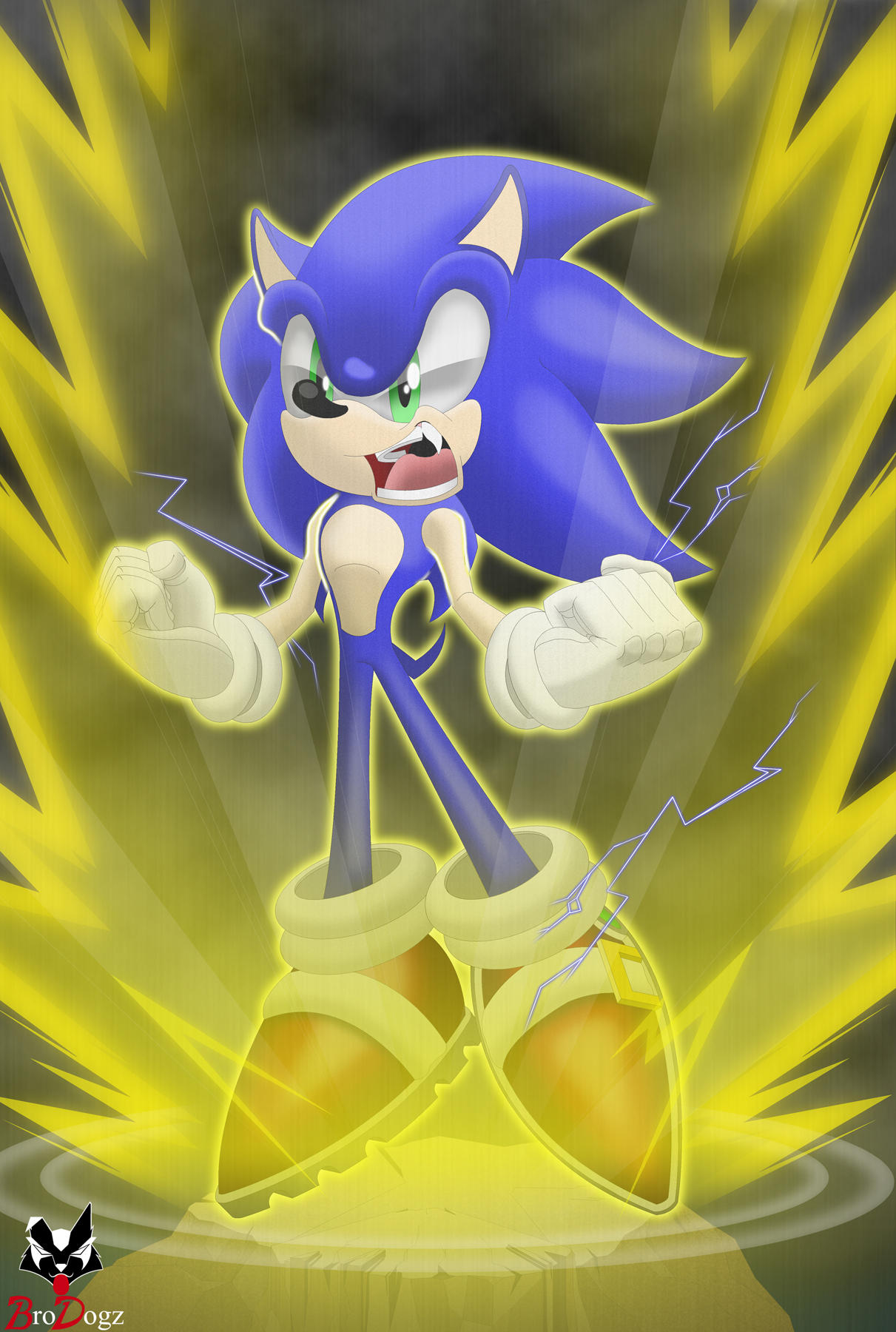 Super Sonic - Supercharged by BroDogz on DeviantArt