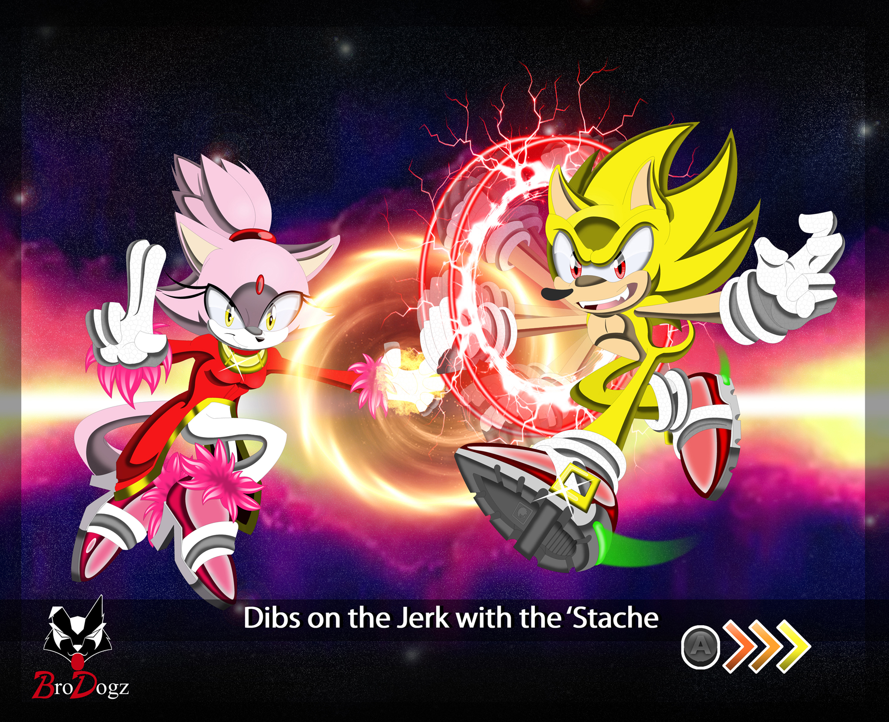 Super Sonic and Burning Blaze - Vela Nova by BroDogz on DeviantArt Super Sonic and Burning Blaze - Vela Nova by BroDogz on DeviantArt