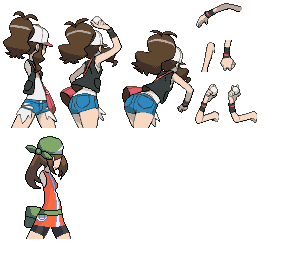Pokemon BW- May Trainer Back by luckygirl88 on DeviantArt